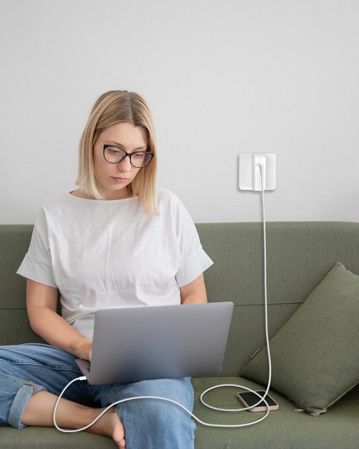 Mac Book Pro Charger - 87W USB C Power Adapter Compatible with 13/14/15 Inch After 2016, for Mac Book Air After 2018, Works 70W 67W 61W 30W 29W, Include Charge Cable(6.6Ft)