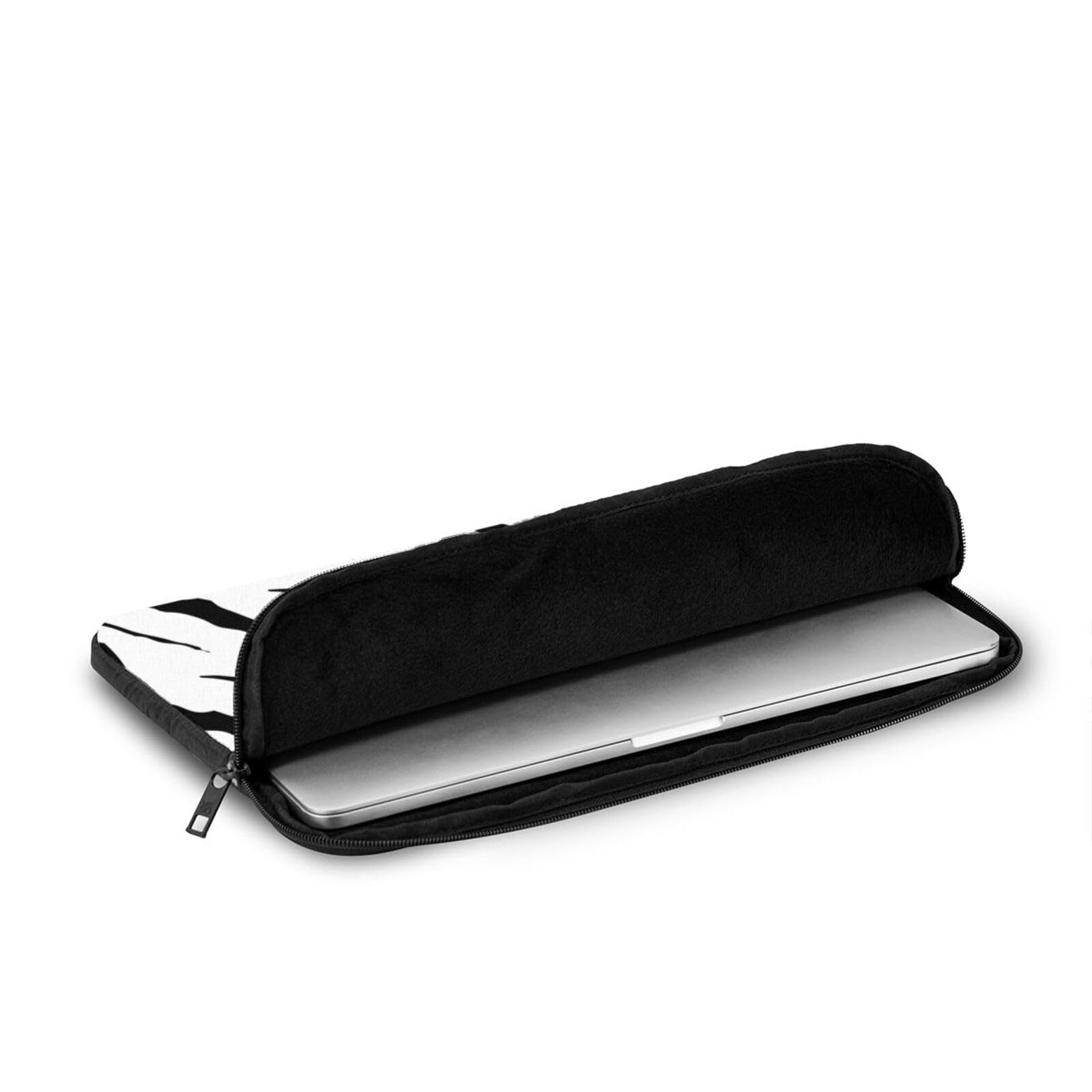 Tiger Zebra Stripe 13 inch Portable Laptop Sleeve Compatible with MacBook Air Notebook Computer Case for Men Women College School Students