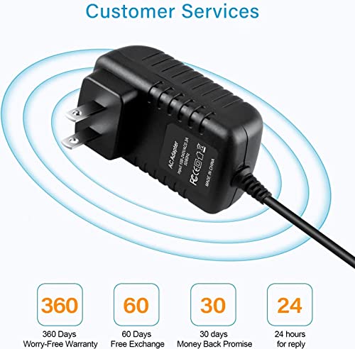 Guy-Tech AC/DC Adapter Compatible with M8 Amlogic S802 Quad Core Bluetooth WiFi XBMC Streaming Player Hdmi Android Ethernet TV Box Power Supply Cord