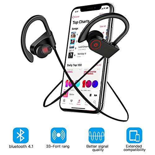 Wireless Waterproof Bluetooth Ear Buds Stereo Headphones in Ear Sports Headset