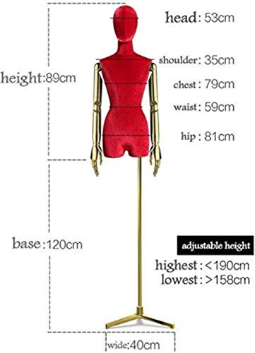 Mannequin Display Stand Mannequin Torso Body Head Dress Form with Flexible Arms Manikins Tailors Dummy Female