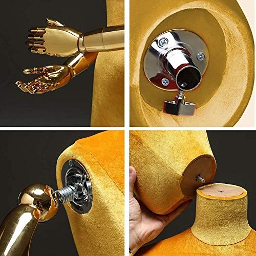 Mannequin Display Stand Mannequin Torso Body Head Dress Form with Flexible Arms Manikins Tailors Dummy Female