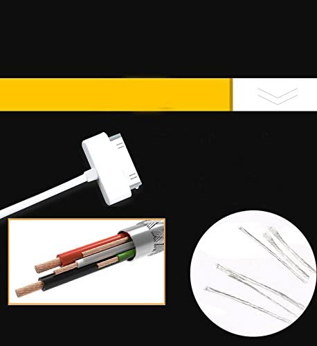 Trenro 2pcs 30 Pin USB Sync Charging Cable Cord Replacement for Old Apple iPhone 4/4S 3G/3GS, iPad 1/2/3,iPod Nano/iPod Touch