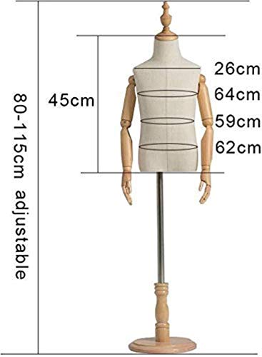 TOPRP Mannequin Display Stand Manikins Tailors Dummy Child Tailors Dummy Mannequin Bust Dressmakers Students Mannequin Display