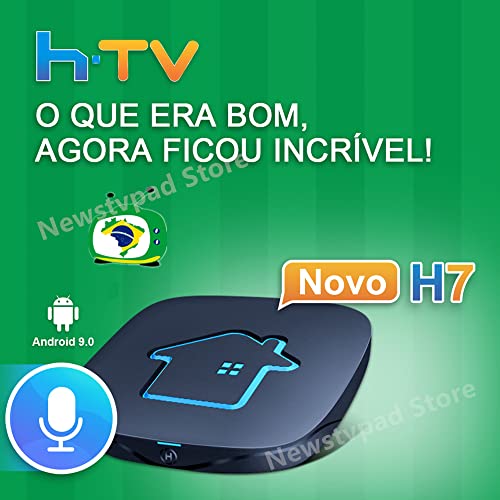 2023 HTV 7 Box Brazil H.TV7 H7 TV Brazil New Version Brazilian TV Box Support WiFi 2.4GHz/ 5GHz 4K UHD HDR Bluetooth 4.2