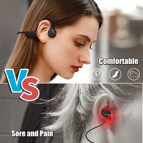 Arlide Bone Conduction Headphones, Open-Ear Wireless Bluetooth Headphones Earphones for Sport