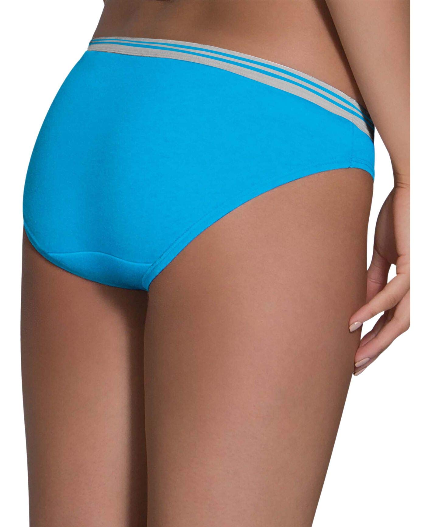 Fruit of the Loom Women's 6 Pack Heather Low-Rise Hipster Panties, Assorted, 8