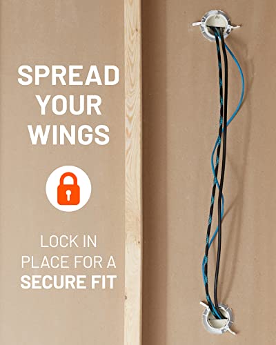 ECHOGEAR TV Cord Hider for Wall Mounted TV - White Cable Management Kit Hides TV Wires Behind The Wall- Includes 2 Pass Throughs, Locking Brackets, and Hole Saw Drill Attachment for Easy Install