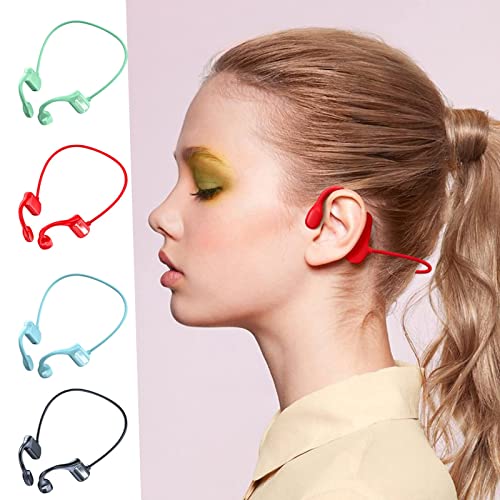 Wireless Bluetooth Headset, Hanging Ear Bluetooth Headset, Osteoconductive Headset, Sports Headset Business Headset, 360° Stereo Noise Reduction Ear Protection Waterproof Bluetooth Headset (Black)
