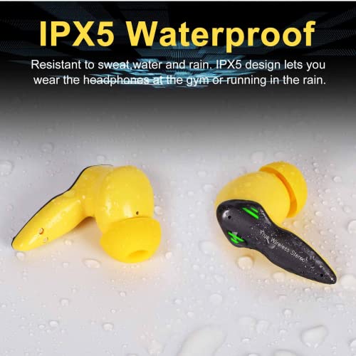 UrbanX Q350 Wireless Earbuds in Ear Bluetooth Headphones for Amazon Kindle Fire Hd with Microphone & Digital Display Ipx7 Waterproof Deep Bass Bluetooth Earbuds for Lenovo Phones
