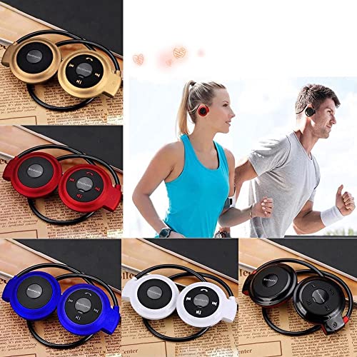 WONFAST MINI-503 Wireless Bluetooth Music Stereo Universal Headset Headphone MP3 Player Support TF Card Earphone for Cell Phone Smartphones Outdoor Driving Biking (White)
