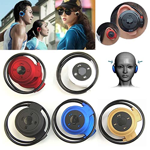 WONFAST MINI-503 Wireless Bluetooth Music Stereo Universal Headset Headphone MP3 Player Support TF Card Earphone for Cell Phone Smartphones Outdoor Driving Biking (White)