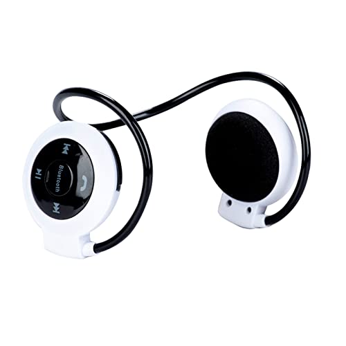 WONFAST MINI-503 Wireless Bluetooth Music Stereo Universal Headset Headphone MP3 Player Support TF Card Earphone for Cell Phone Smartphones Outdoor Driving Biking (White)