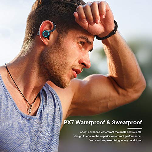 APEKX True Wireless Headphones, Update 5.1 Auto Pairing Touch Control HiFi Stereo Sound in-Ear Earphones Binaural Call Headset with Built-in Mic and Charging Case for Sports Running Black