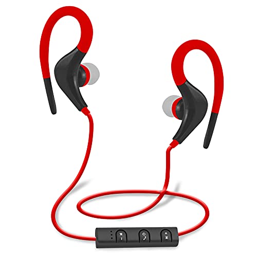 SENTRY BLWBT234 Earbuds Sport Hook Bluetooth RED
