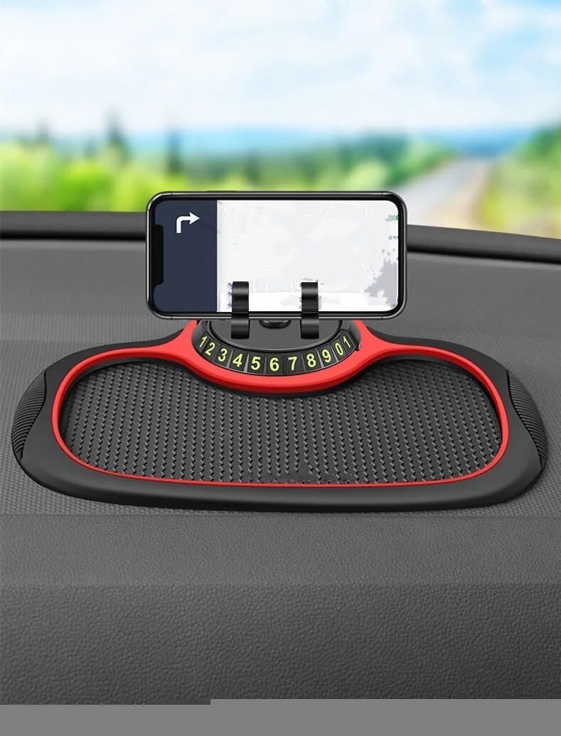 Worzwin Multifunction Car Anti-Slip Mat Auto Phone Holder, Universal Multifunction Car Dashboard Mat, Car Phone Mount Silicone Car Pad Mat