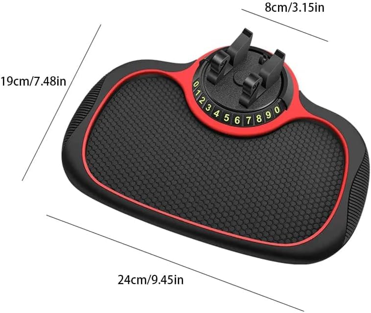 Worzwin Multifunction Car Anti-Slip Mat Auto Phone Holder, Universal Multifunction Car Dashboard Mat, Car Phone Mount Silicone Car Pad Mat