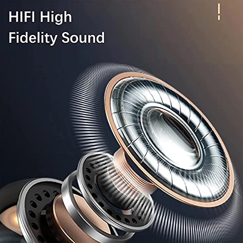 YUUAND Wireless Bluetooth 5.2 in Ear Earbuds TWS Lightweight Earbuds Built in Microphone Noise Cancelling Heavy Bass IPX5 Waterproof Earbuds with Charging Case