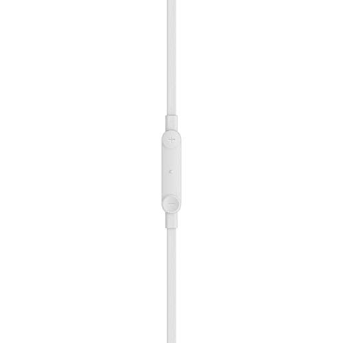 Belkin SoundForm Headphones - Wired In-Ear Earphones With Microphone- iPhone Headphones - Apple Headphones - Apple Wired Earbuds For iPhone, iPads & All Products With Lightning Connector (White)