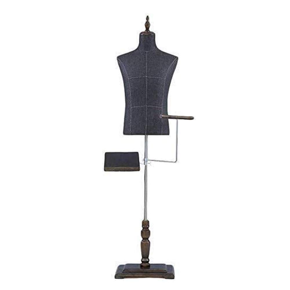 Mannequin Tailors Dummy Dressform Mannequin Dressmakers Male Tailors Dummy Torso Display for Dressmakers with Wood Tripod Base Dressform Mannequin