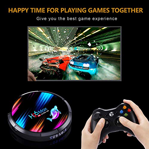 Android 9.0 TV Box Amlogic S905X3 H96 MAX X3 Android TV Box 4GB RAM 64GB ROM Dual-WiFi 2.4GHz/5GHz BT 4.0 Quad Core 64 Bits 3D/8K Full HD/H.265/USB3.0 1000M