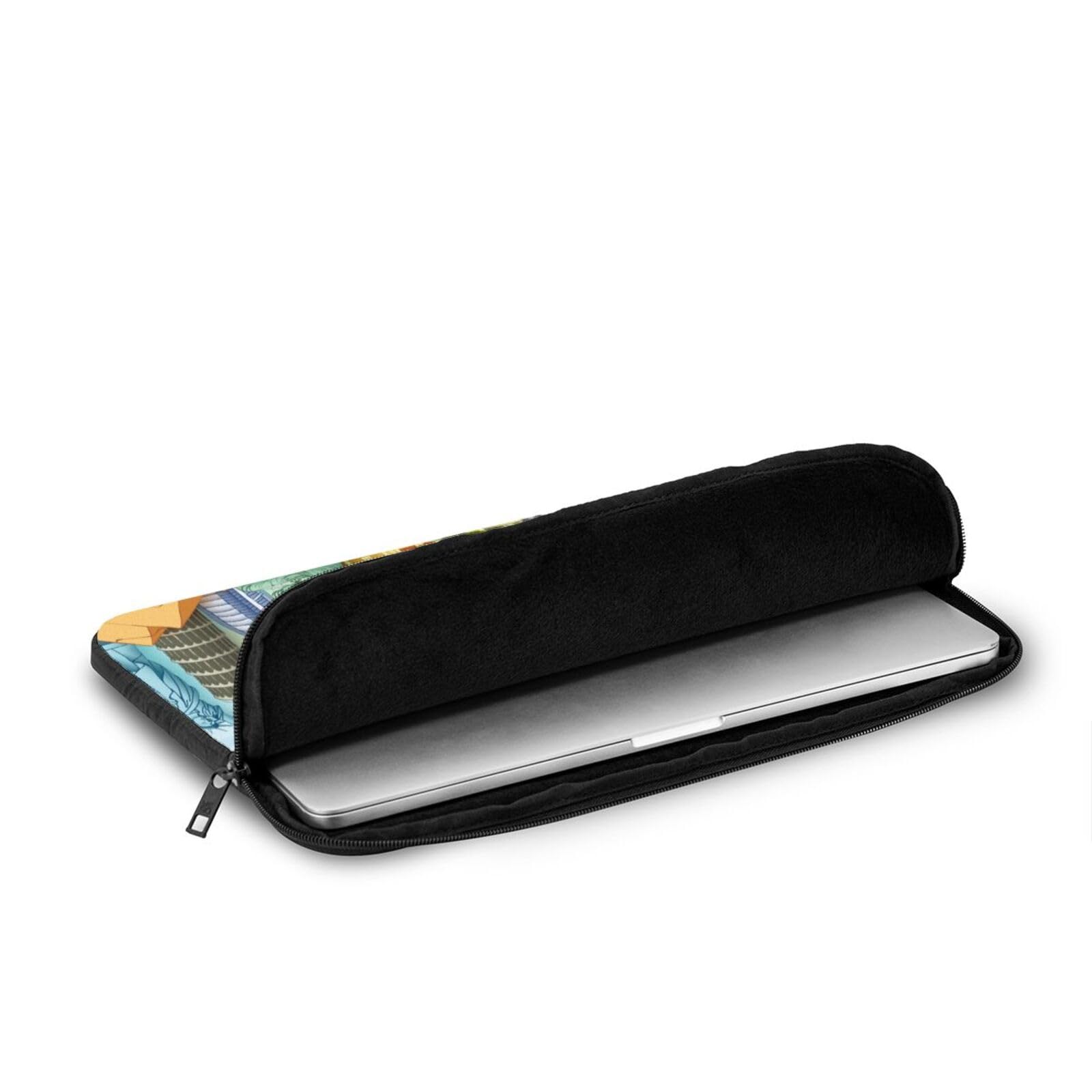 Famous Landmarks 13 inch Portable Laptop Sleeve Compatible with MacBook Air Notebook Computer Case for Men Women College School Students