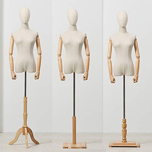 Mannequin Tailors Dummy Dressform Tailors Dummy Clothing Store Mannequins Dummy Model Students Mannequin (Beige E)