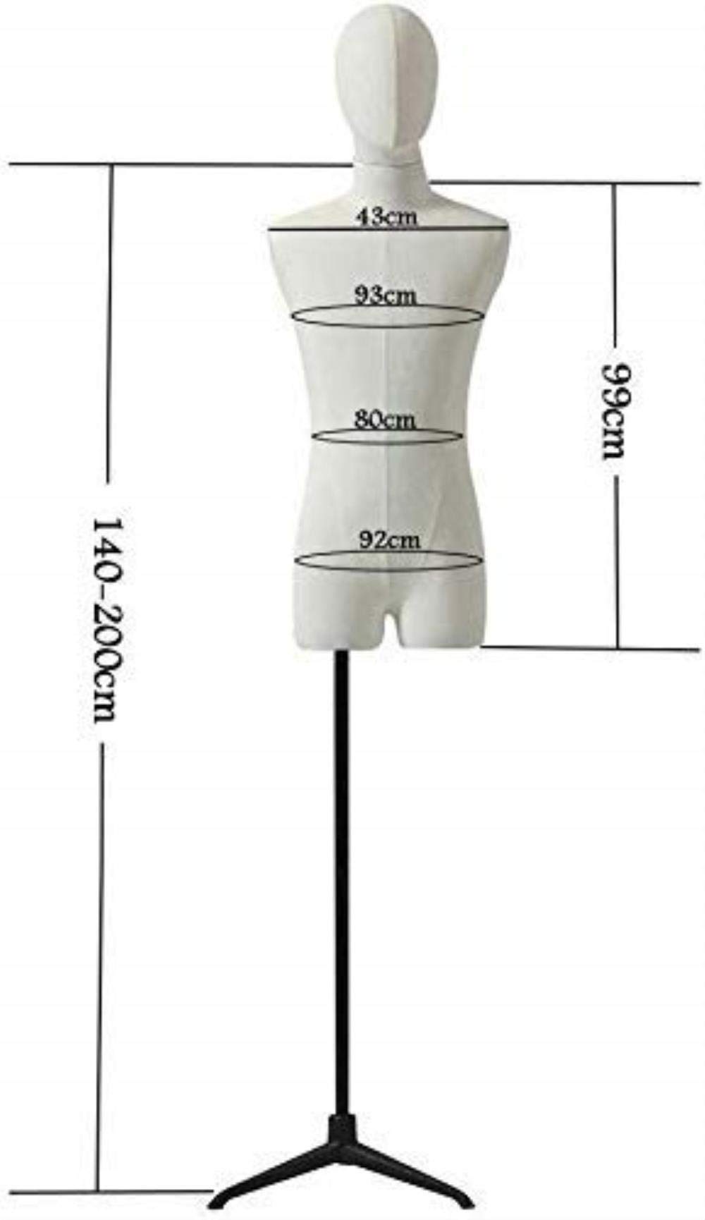 TOPRP Mannequin Display Stand Manikins Tailors Dummy Male Mannequin Dress Form Height Adjustable Pants Show