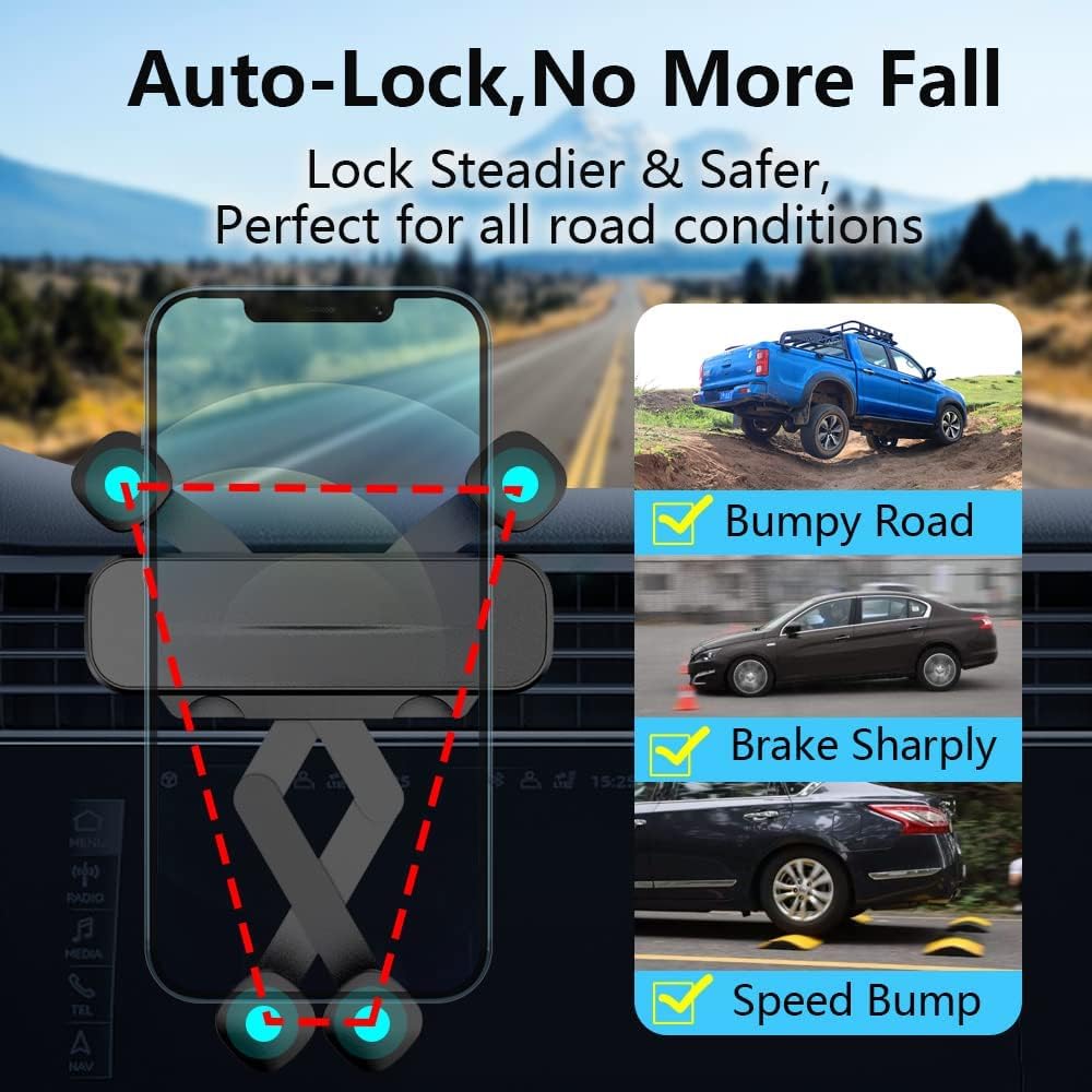 LUNQIN Car Phone Holder Mount for 2023 2024 2025 Honda CRV CR-V Auto Accessories Interior Decoration Mobile Cell Smartphone Bracket Stand