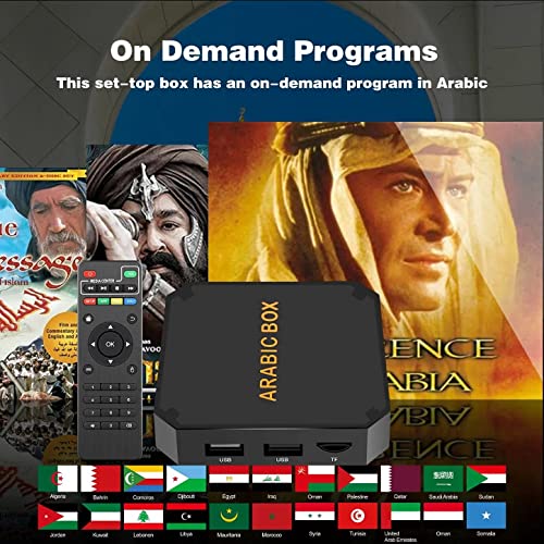 2023 New Arabic TV Box Arab TV Box The Upgrade Version of Arabic Box Strong Wi-Fi Support Bluetooth Core Mali-450 GPU