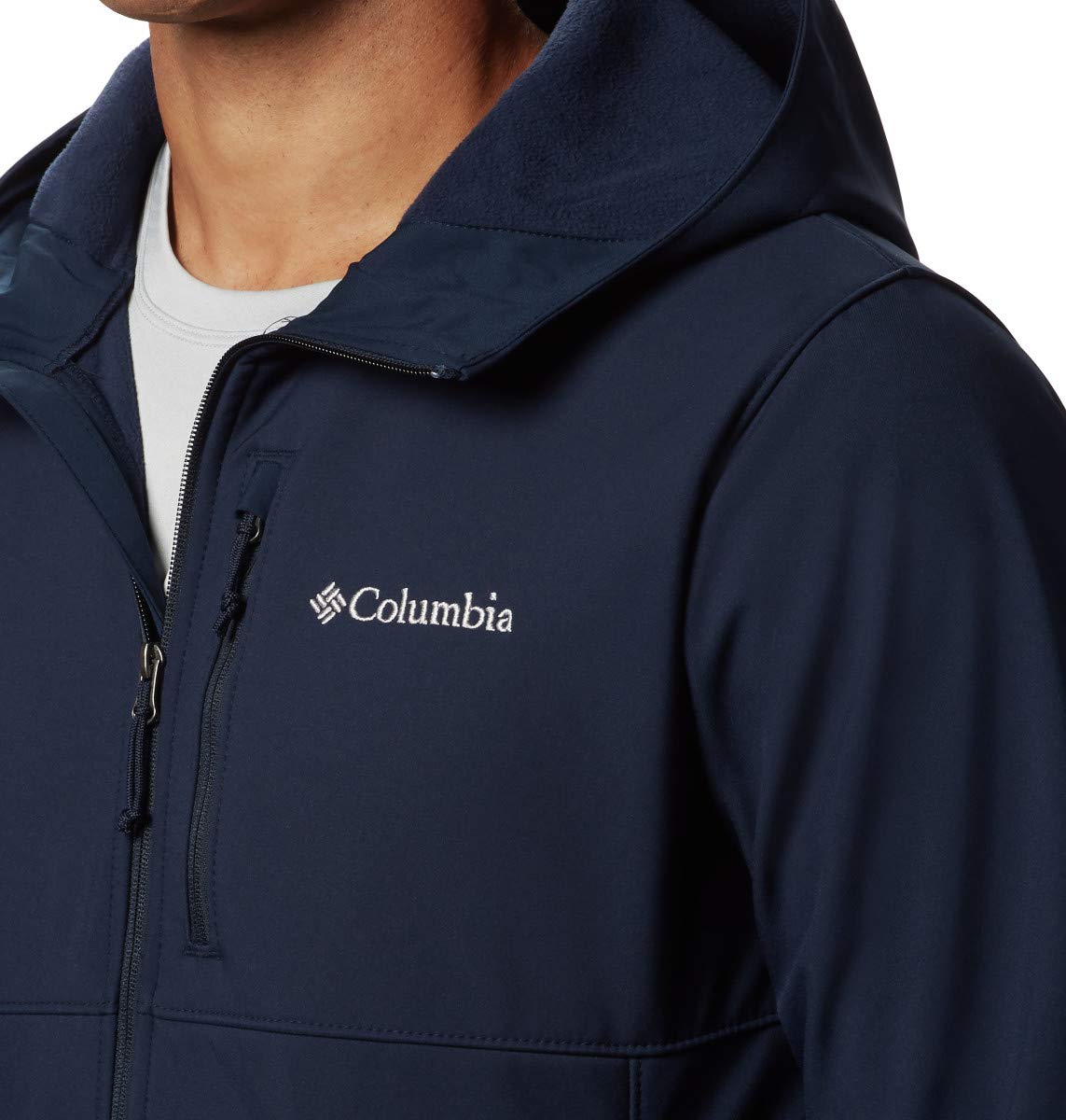 Columbia Men's Ascender Hooded Softshell Jacket, Collegiate Navy, X-Large