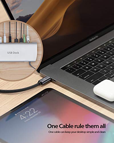 USB Type C Extension Cable (3.3Ft/1m/10Gbps), Faracent USB 3.2 Type C 3.1 Male to Female Extension Charging & Sync for PSVR2 MacBook Air M2 Pro/iPad Mini, iPad Pro Dell XPS Surface Book and More