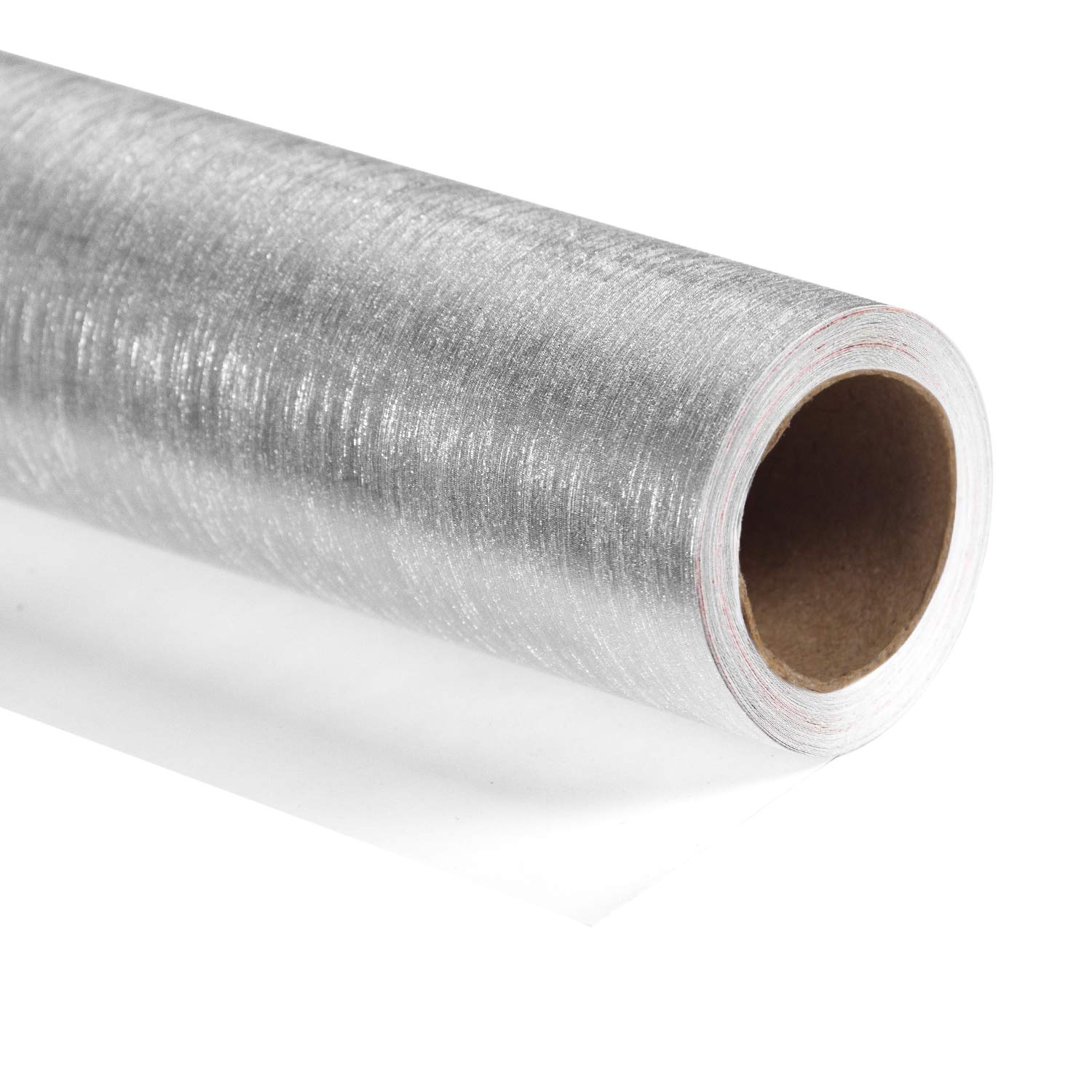 WRAPAHOLIC Wrapping Paper Roll - Silver with Metallic Shine for Birthday, Holiday, Wedding, Baby Shower - 30 inch x 16.5 feet