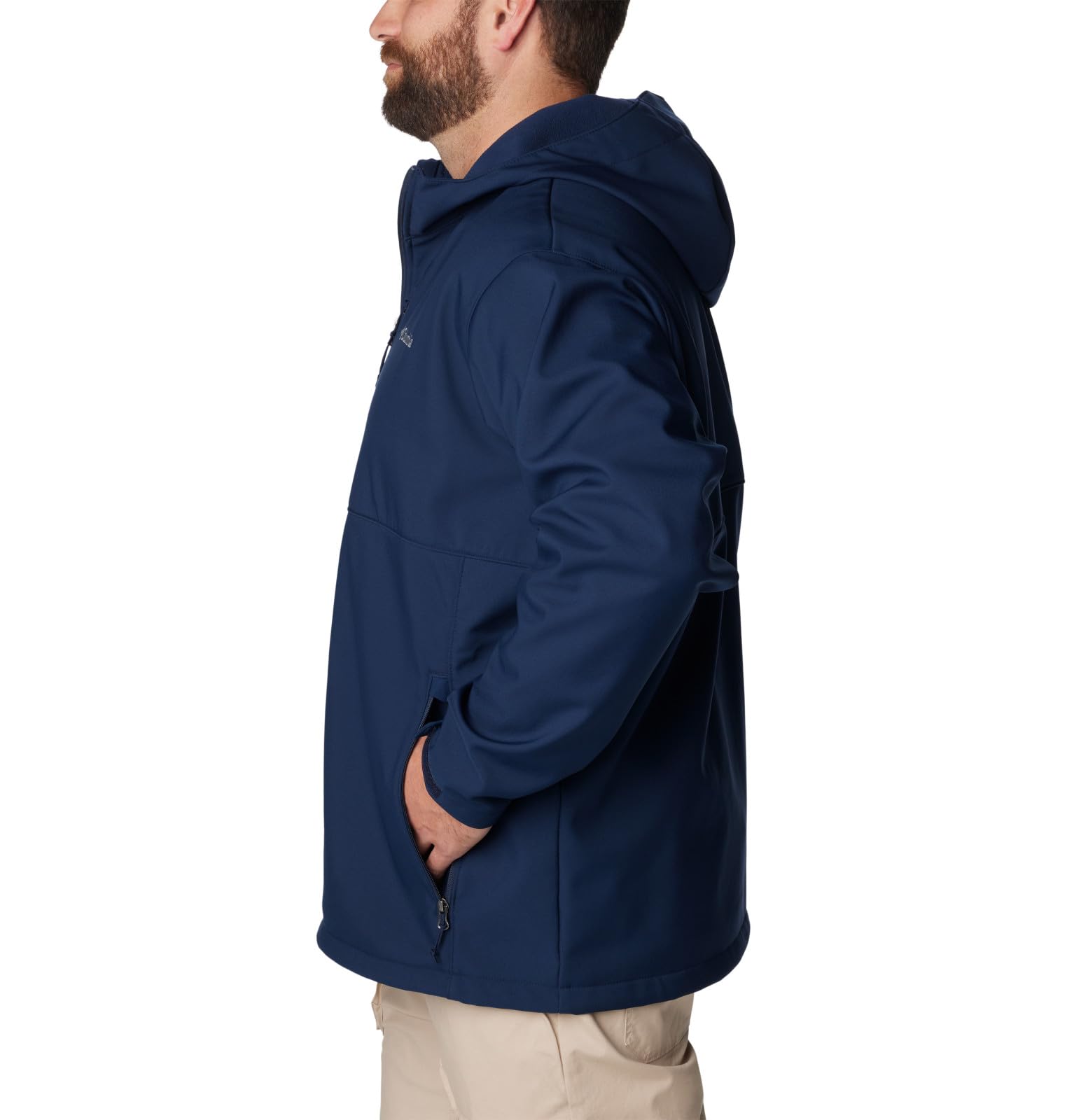Columbia Men's Ascender Hooded Softshell Jacket, Collegiate Navy, X-Large