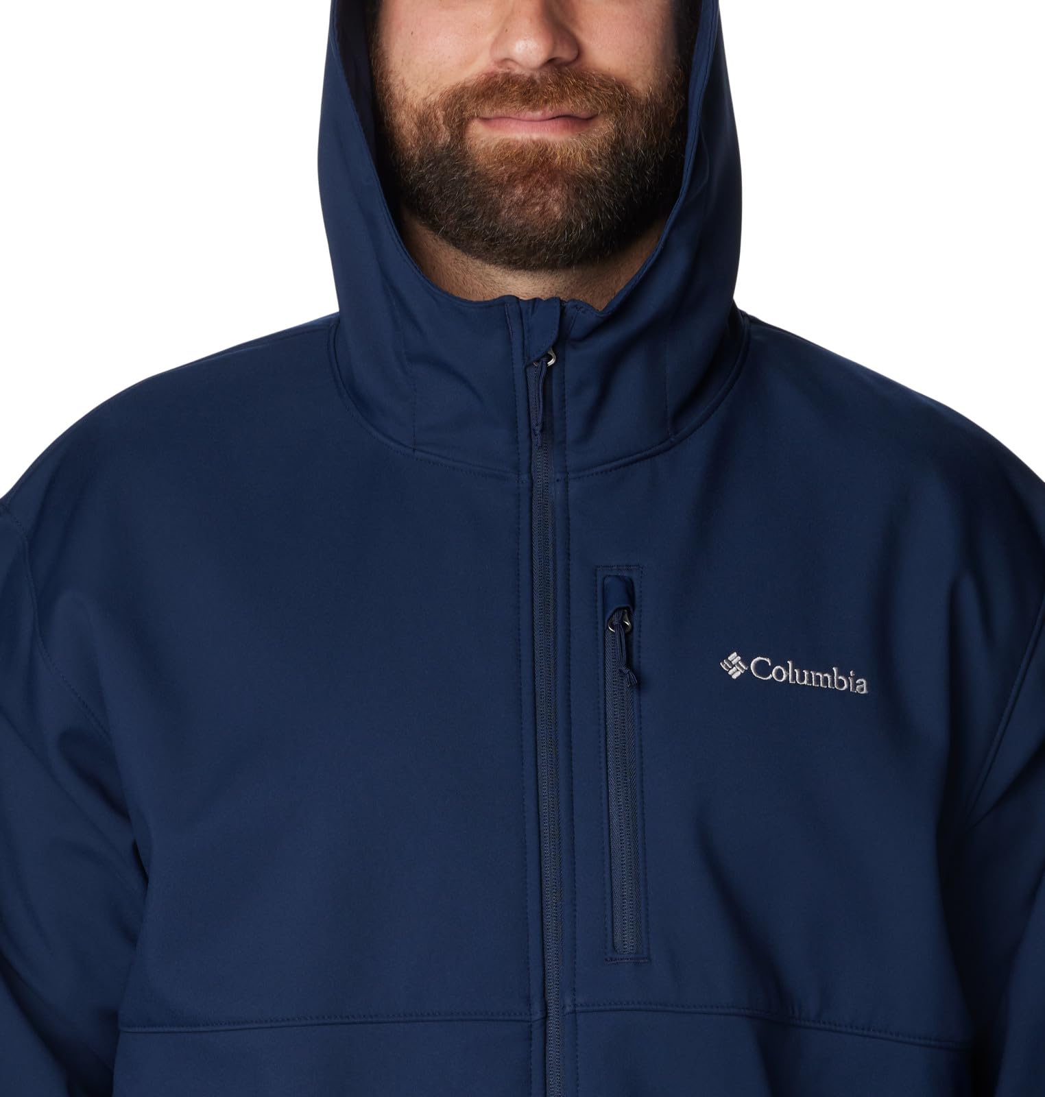 Columbia Men's Ascender Hooded Softshell Jacket, Collegiate Navy, X-Large