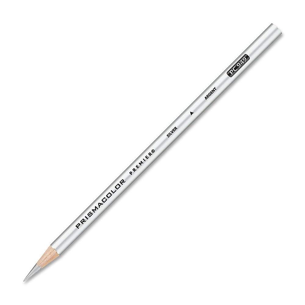 Prismacolor Premier Colored Pencil, Silver (PC 949), 12 Count (Pack of 1)