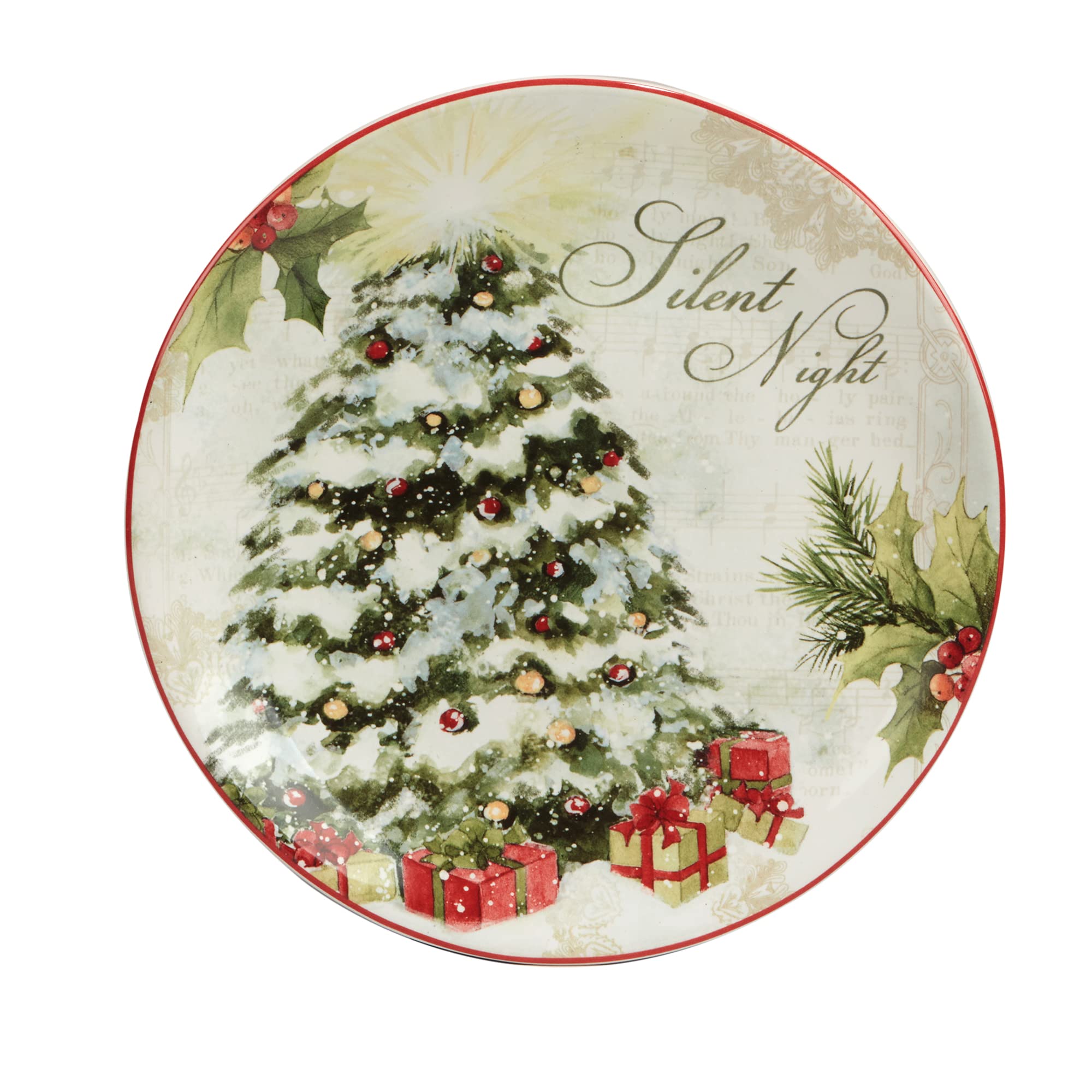 Certified International Silent Night 9" Salad/Dessert Plates, Medium, Multicolor, Set of 4