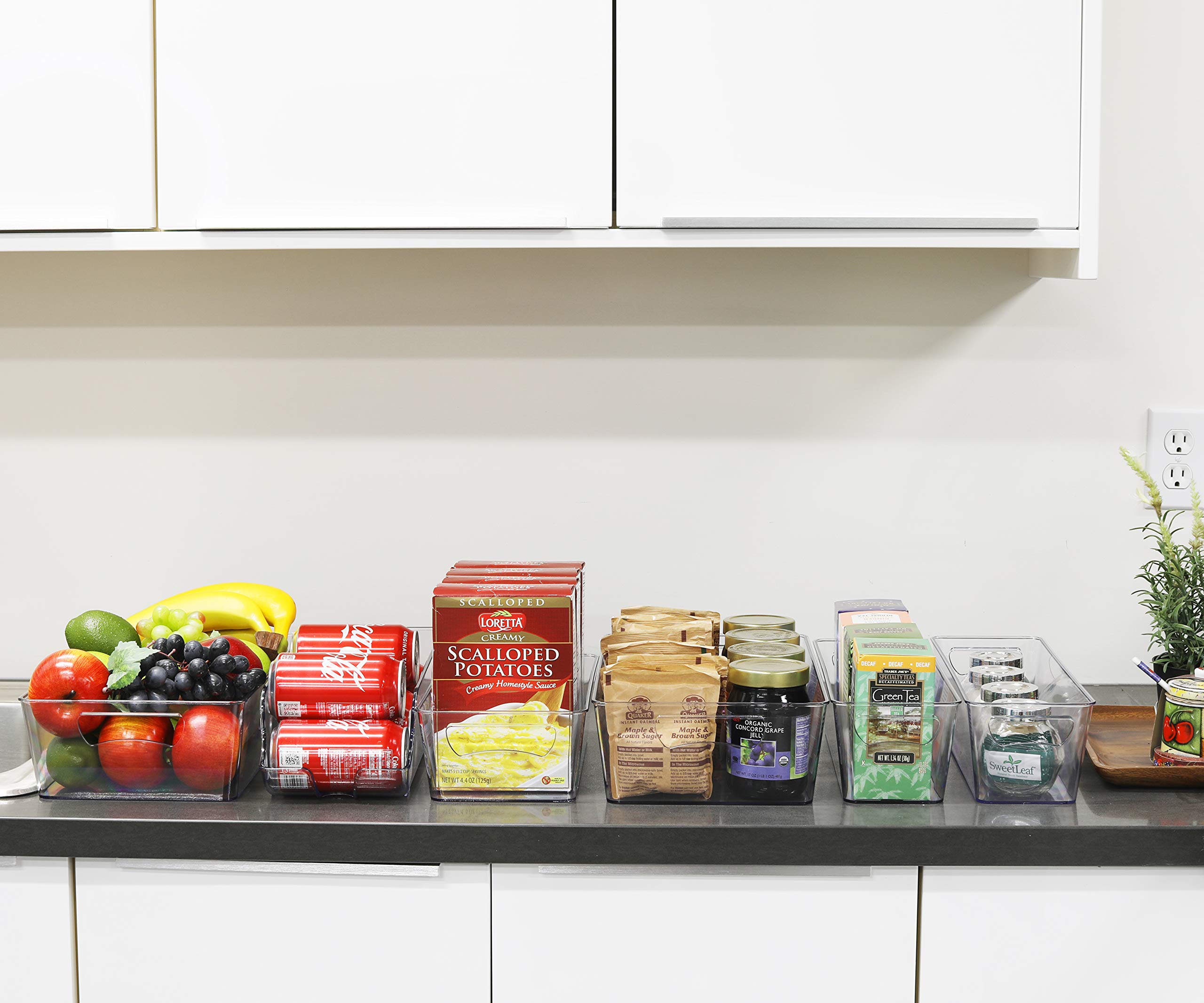 SimpleHouseware Refrigerator Storage Organizer, Assorted Set of 6