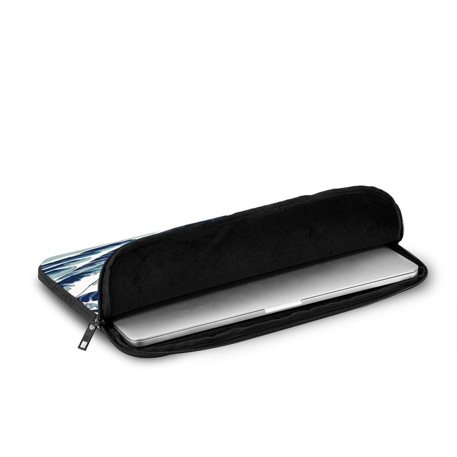 Wave Japanese Motif Japan 13 inch Portable Laptop Sleeve Compatible with MacBook Air Notebook Computer Case for Men Women College School Students