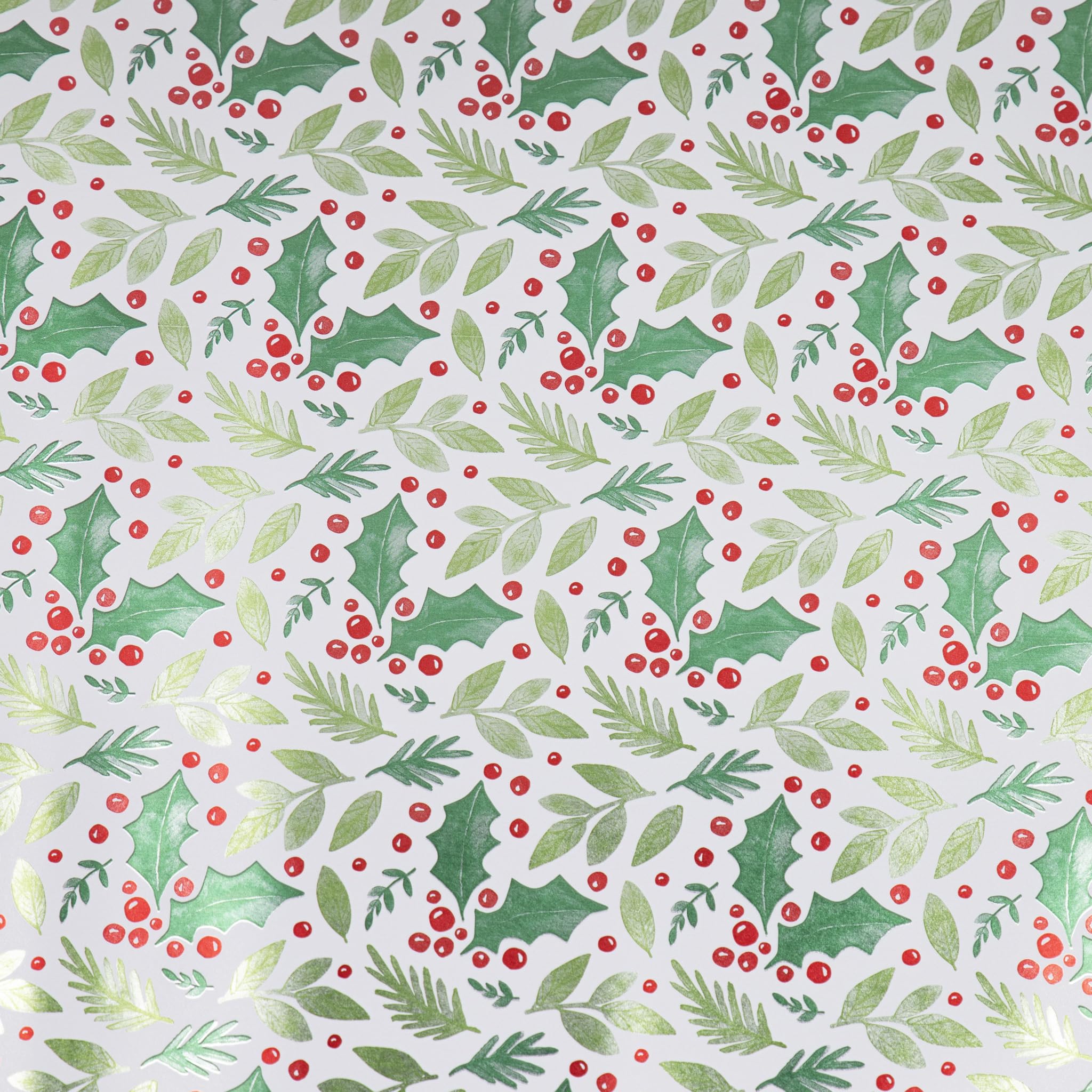 JAMPaper Assorted Gift Wrap - Christmas Wrapping Paper - 100 Sq Ft Total - Holographic Christmas Set - 4 Rolls/Pack