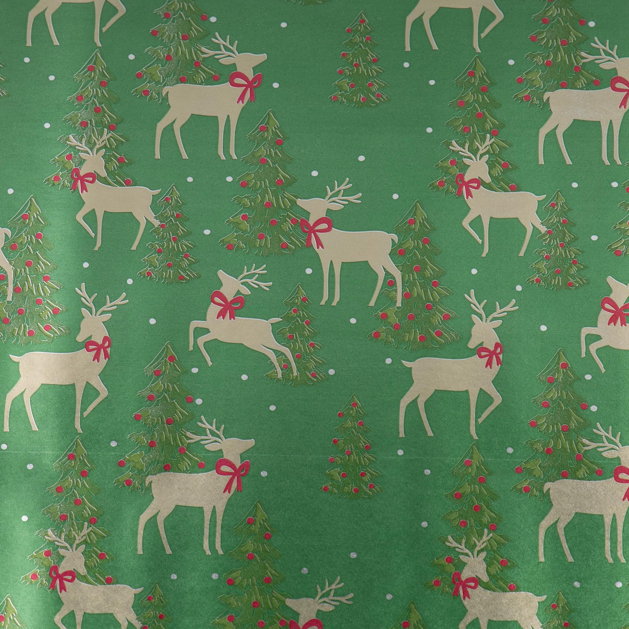 JAMPaper Assorted Gift Wrap - Christmas Wrapping Paper - 100 Sq Ft Total - Holographic Christmas Set - 4 Rolls/Pack