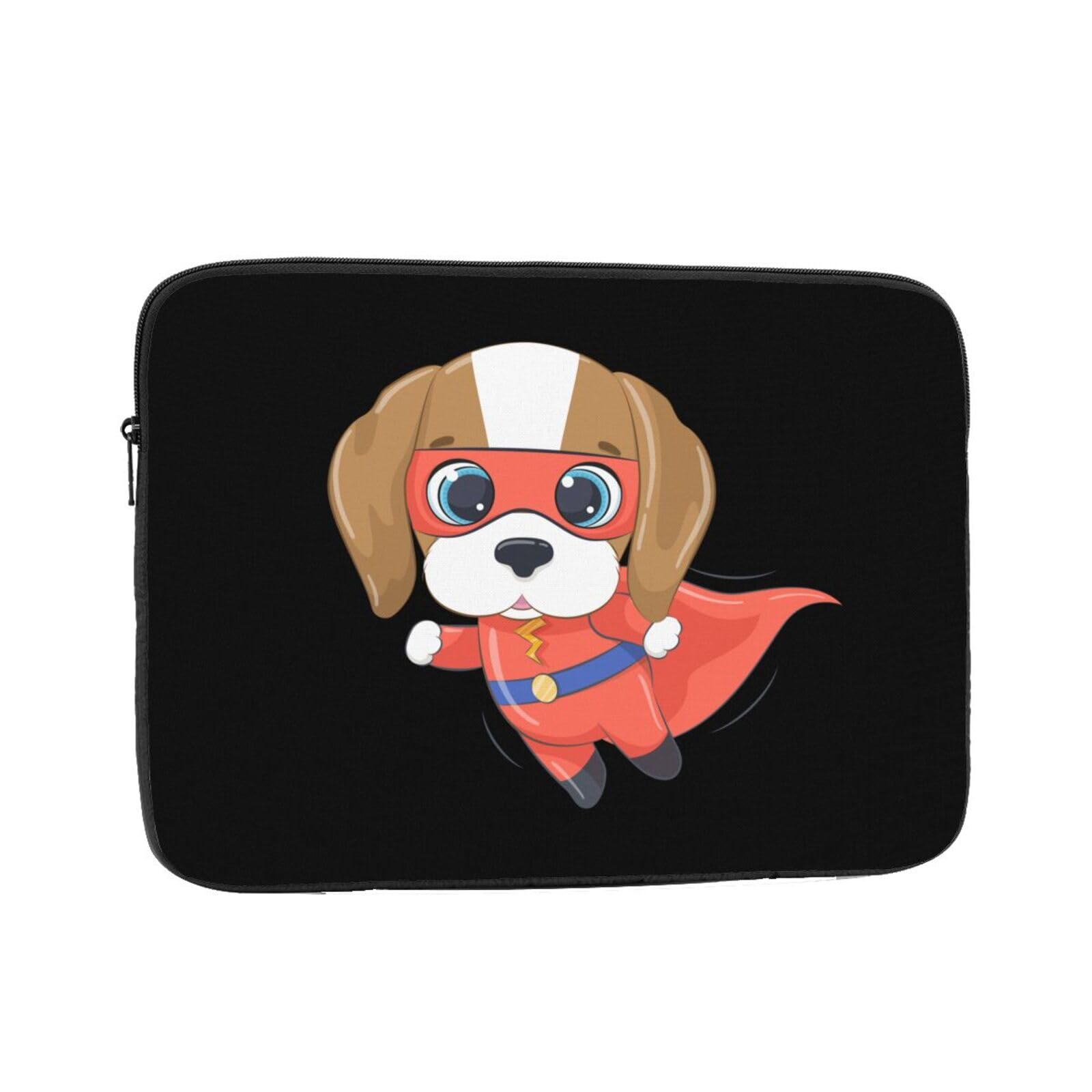 Superhero Little Dog for Kids 13 inch Portable Laptop Sleeve Compatible with MacBook Air Notebook Computer Case for Men Women College School Students