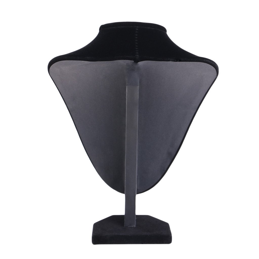 AOOOWER Velvet Fabric Necklace Jewelry Display Model Bust Stand Necklace Mannequin Bust Jewelry Organizer Displays Rack
