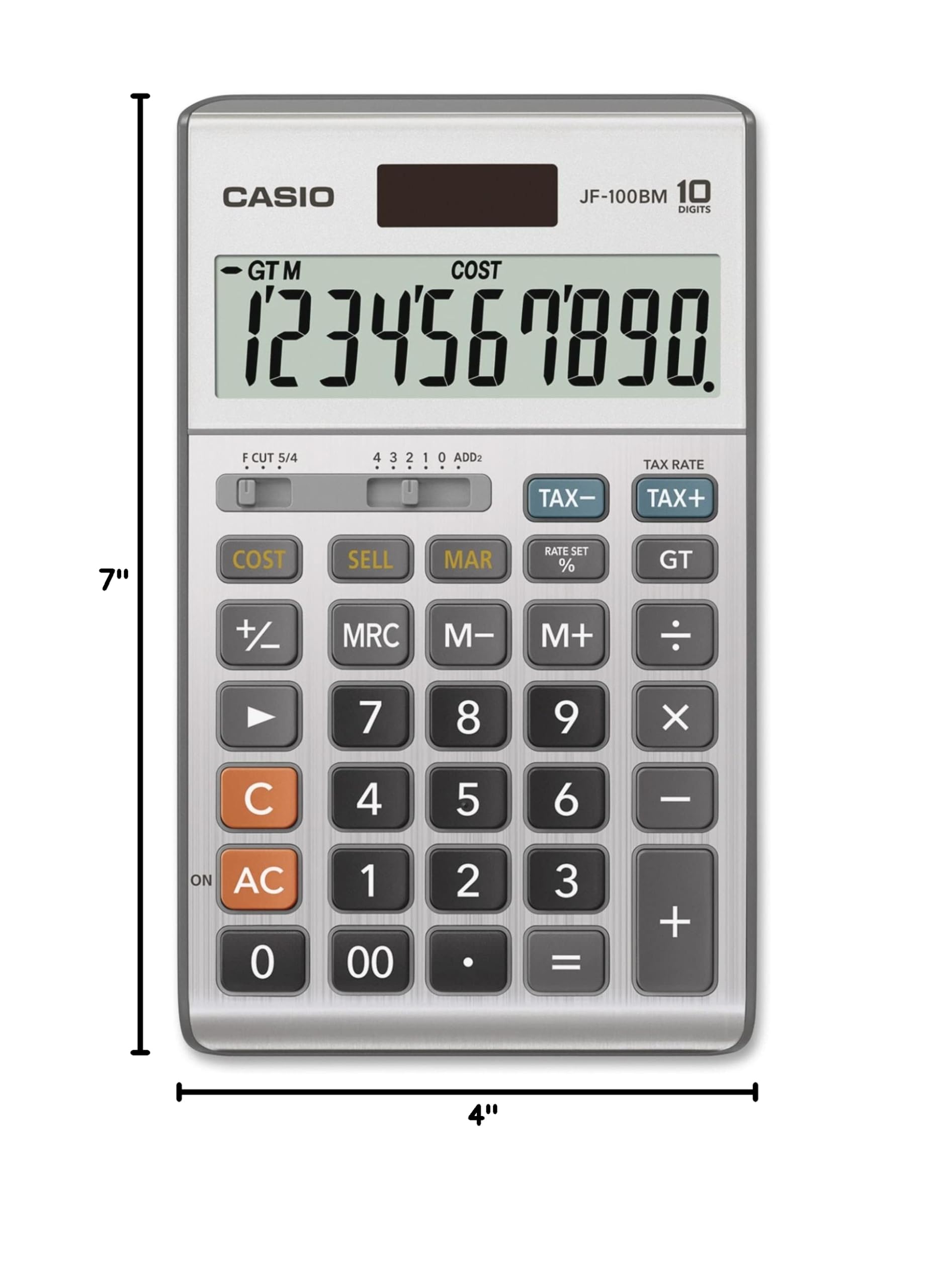 Casio Inc. JF-100BM Standard Function Calculator,Multicolor