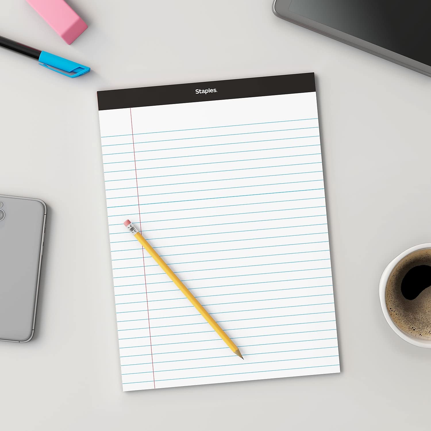 Tru Red 163865 Notepads 8.5-Inch X 11.75-Inch Wide White 50 Sh/Pad 12 Pads/Pk