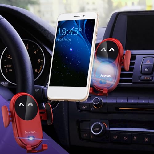 2-IN-1 Car Phone Holder, Smart Infrared Sensor Car Wireless Charger, Phone Holder Stand Car Dashboard Mount, Suitable for Car Navigation Perfect for Car Decor #