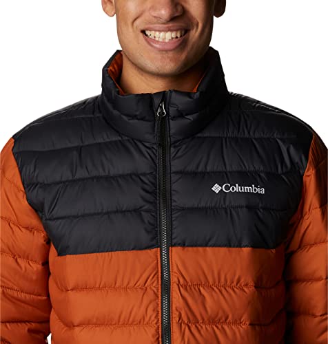 Columbia Men's Powder Lite Jacket, Warm Copper/Black, Medium