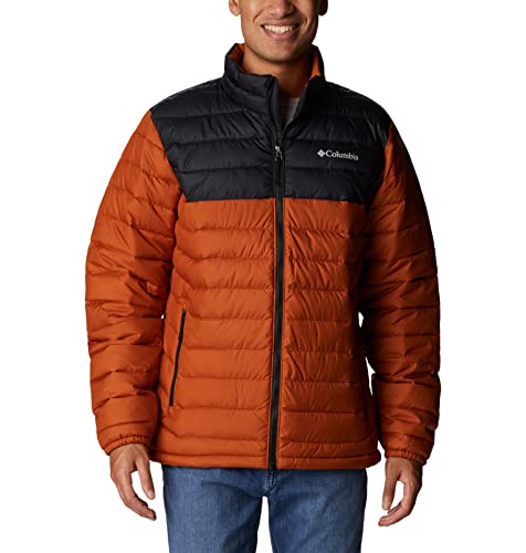 Columbia Men's Powder Lite Jacket, Warm Copper/Black, Medium