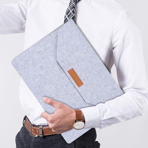 Tablet PC Case Laptop Sleeve Bag Compatible with MacBook Air/Pro, 13-13.3 inch Notebook,Slim Laptop Cover Computer Carrying Bag Compatible with Men Women with Pocket Protective Cover (Color : Gray)
