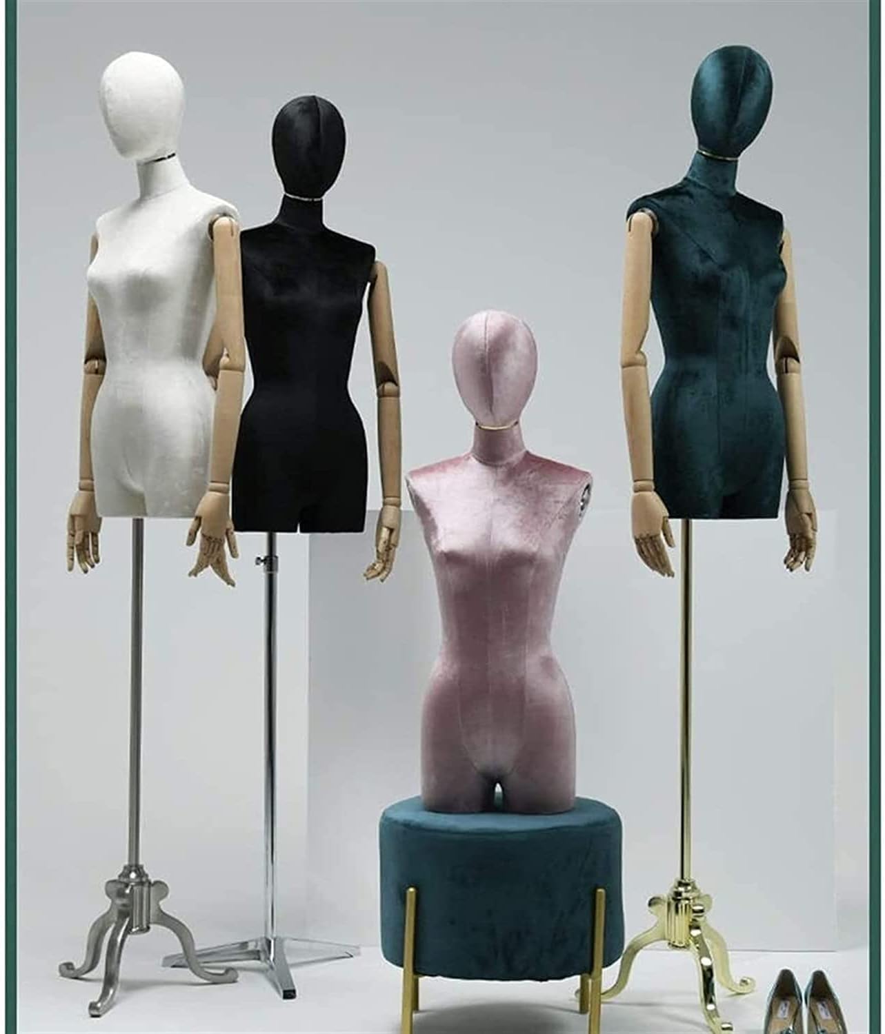 Tailors Dummy Mannequins Mannequin Body Female Tailors Dummy Mannequin with Metal Base Window Display Dressform Mannequin